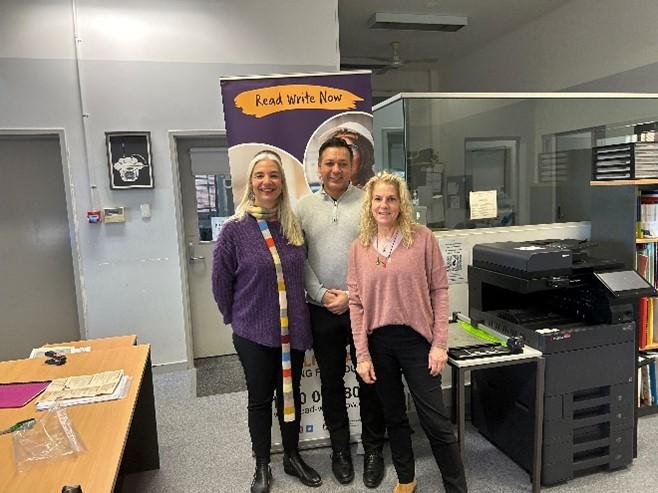 Catching up with partners in WA - Reading Writing Hotline