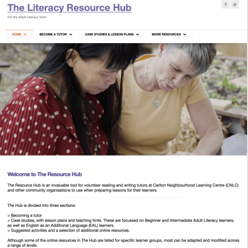 Teaching/Learning Resources and Workbooks for Adult Literacy Tutors